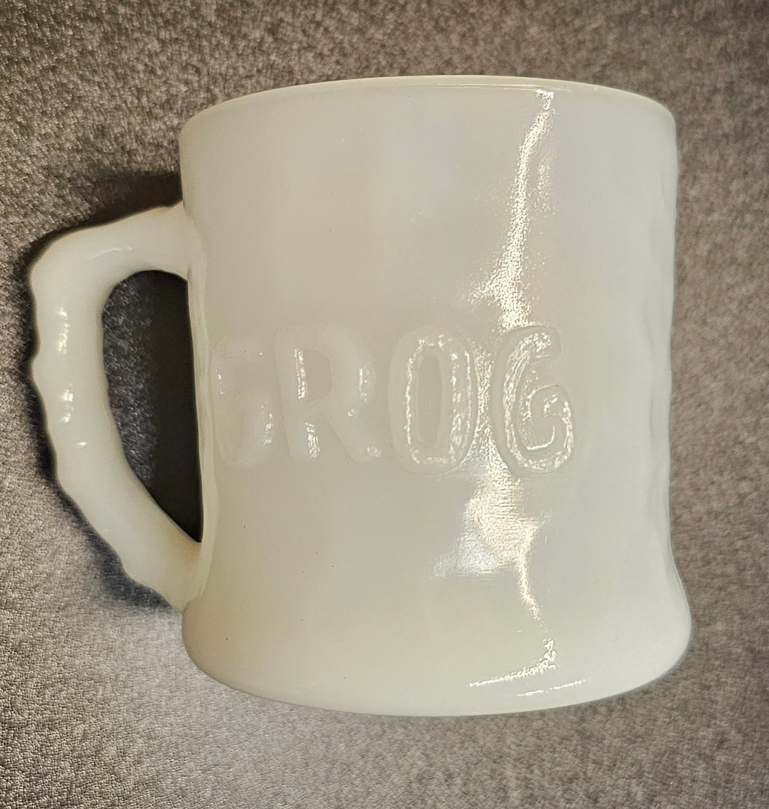 Anchor Hocking Milk Glass Grog Mug - Etsy