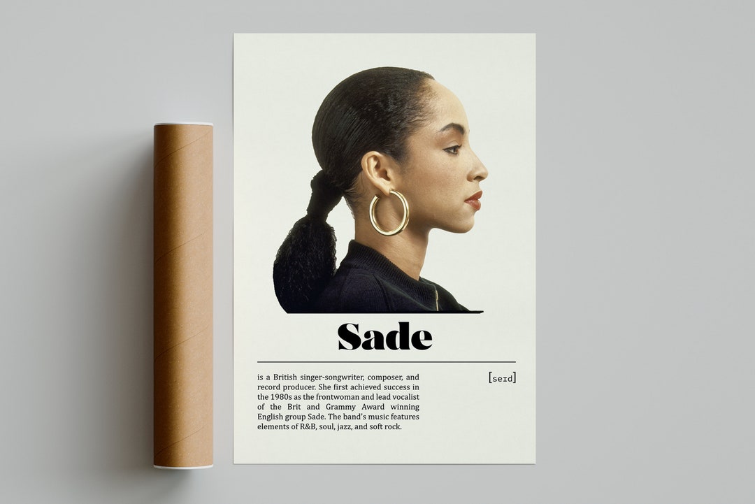 Sade Poster Minimalist Music Poster Vintage Retro Art - Etsy