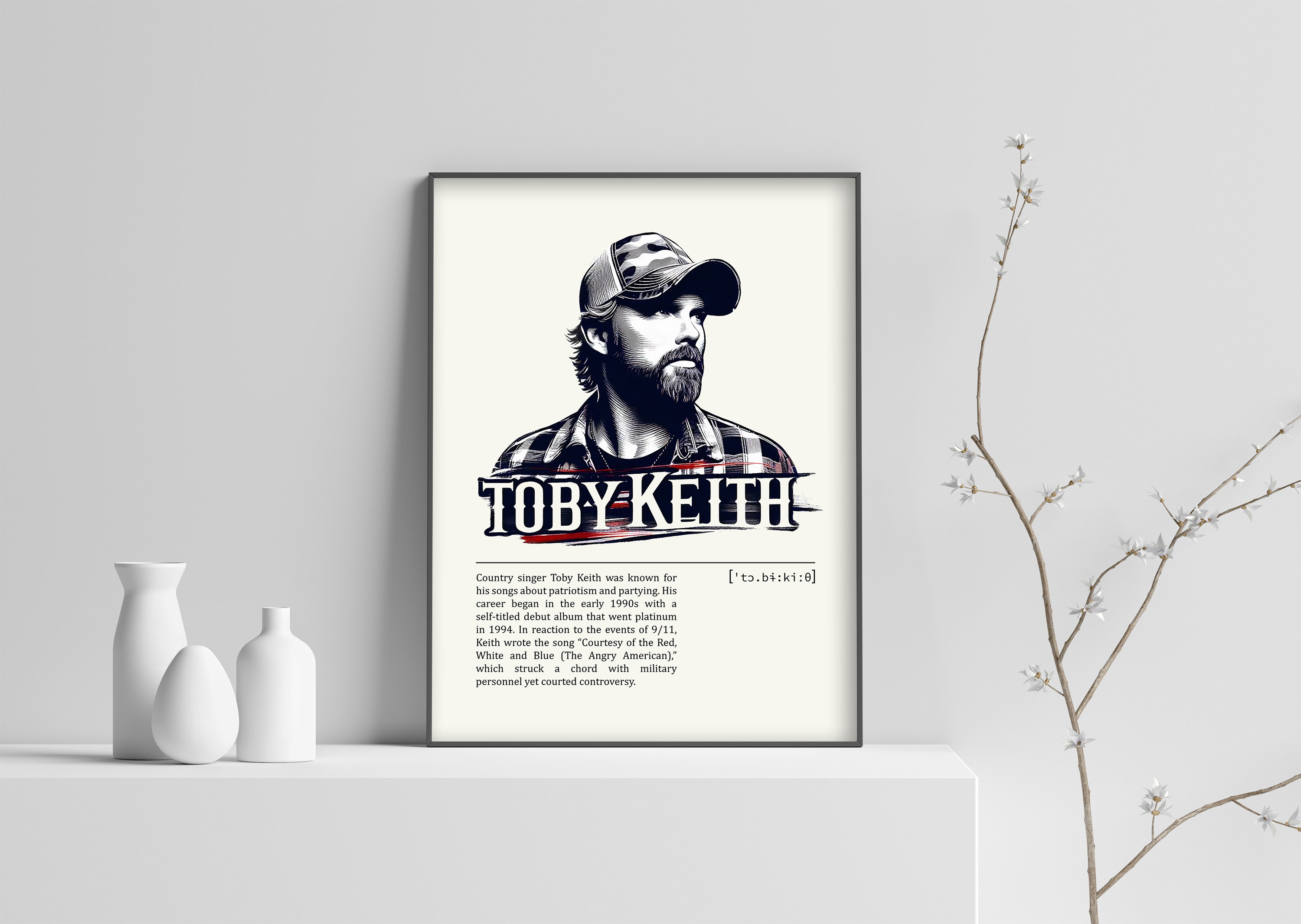 Toby Keith Poster, Country Music Poster sold by Ellen Brown | SKU ...