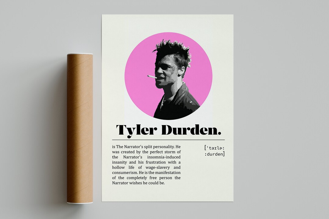 Fight Club Tyler Durden David Fincher Poster Minimalist Movie Poster ...