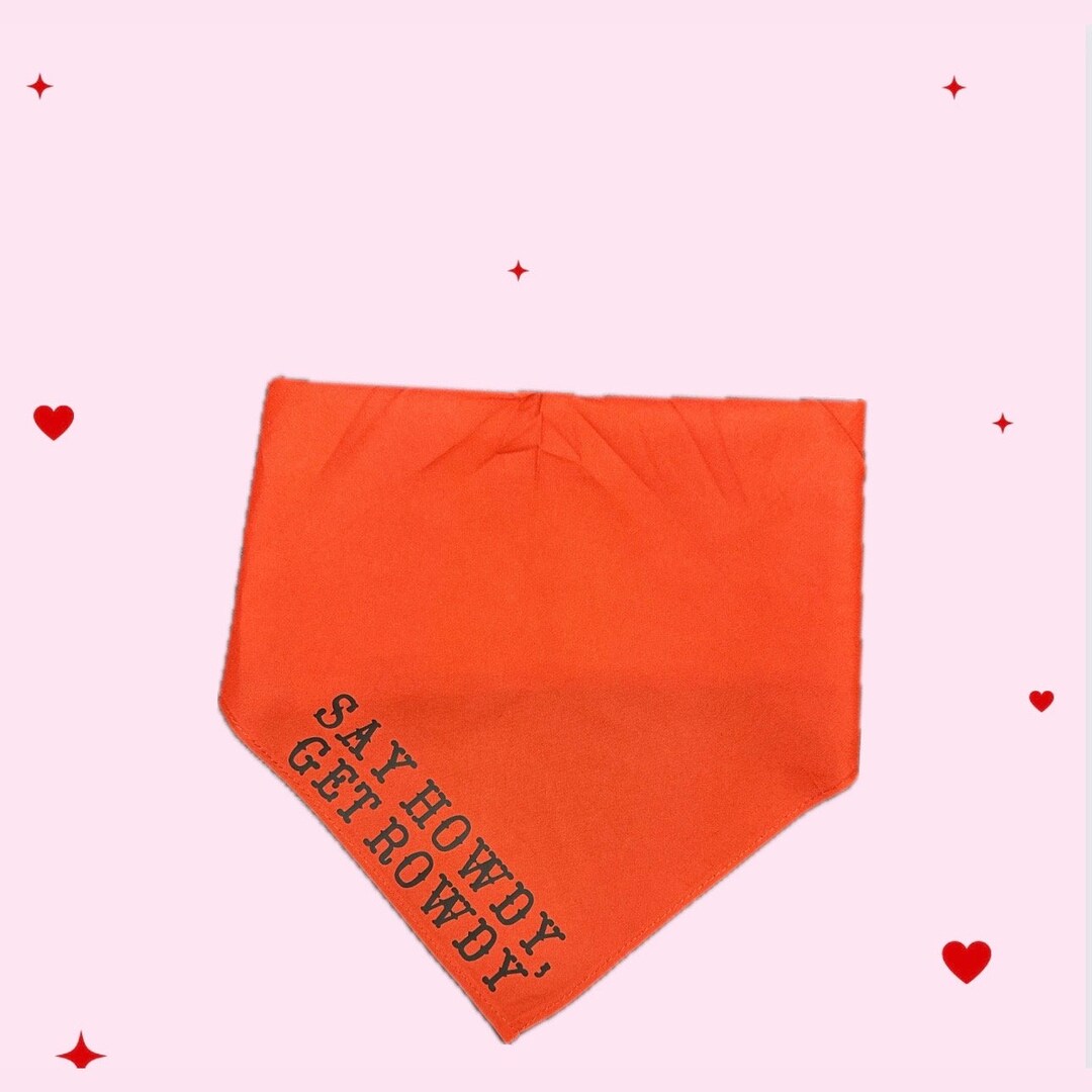Say Howdy Get Rowdy Western Aesthetic Funny Dog Bandana - Etsy