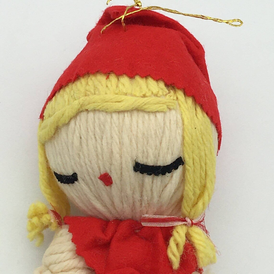 Vintage Mop-pets Yarn Red Felt 8 Girl Doll S Rosenberg Co W/ Tag Japan ...