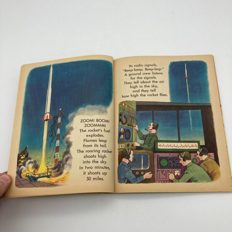 Vintage Little Golden Book EXPLORING SPACE 1958 342 1st a Edition LGB ...