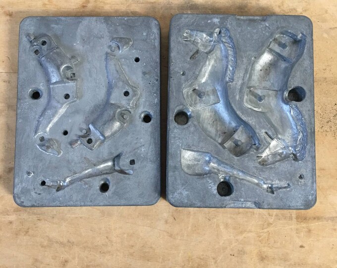Mattel 1969 Western World Injector Metal Mold Horse Mold 5 Top & Bottom ...