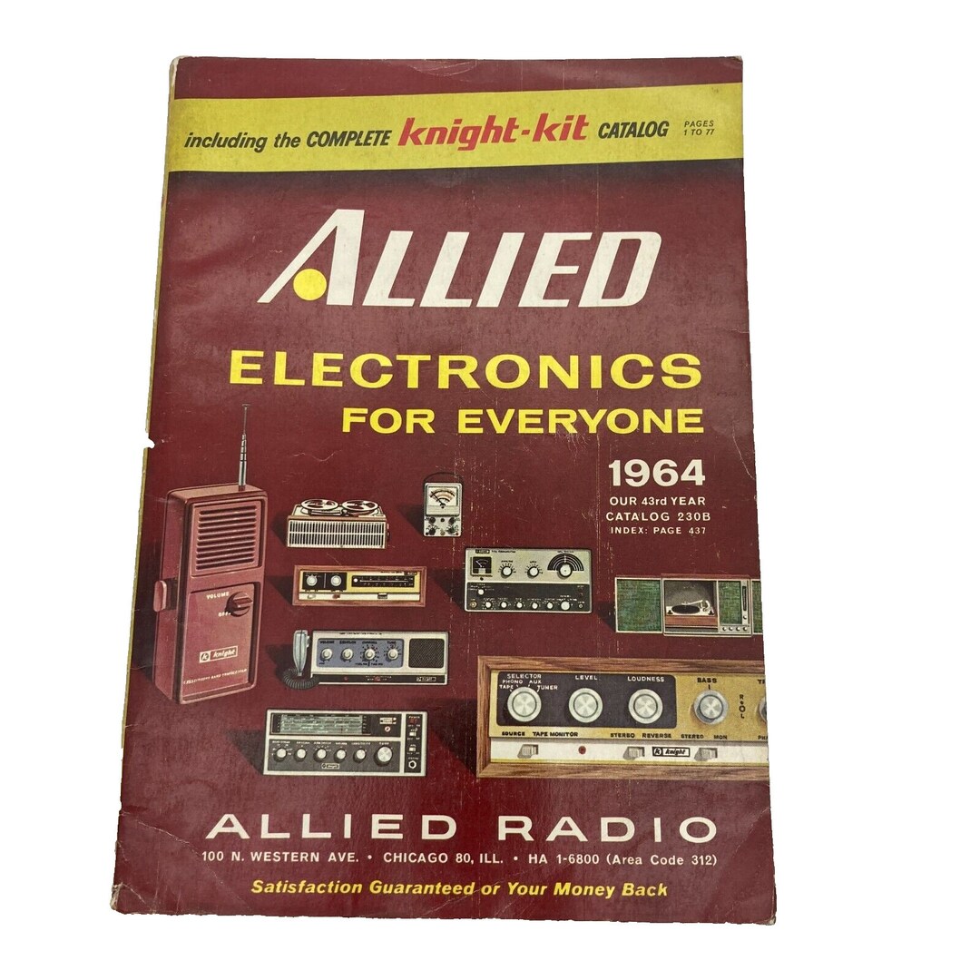 Vintage 1964 Allied Radio Electronics for Everyone Catalog 230B Stereo ...