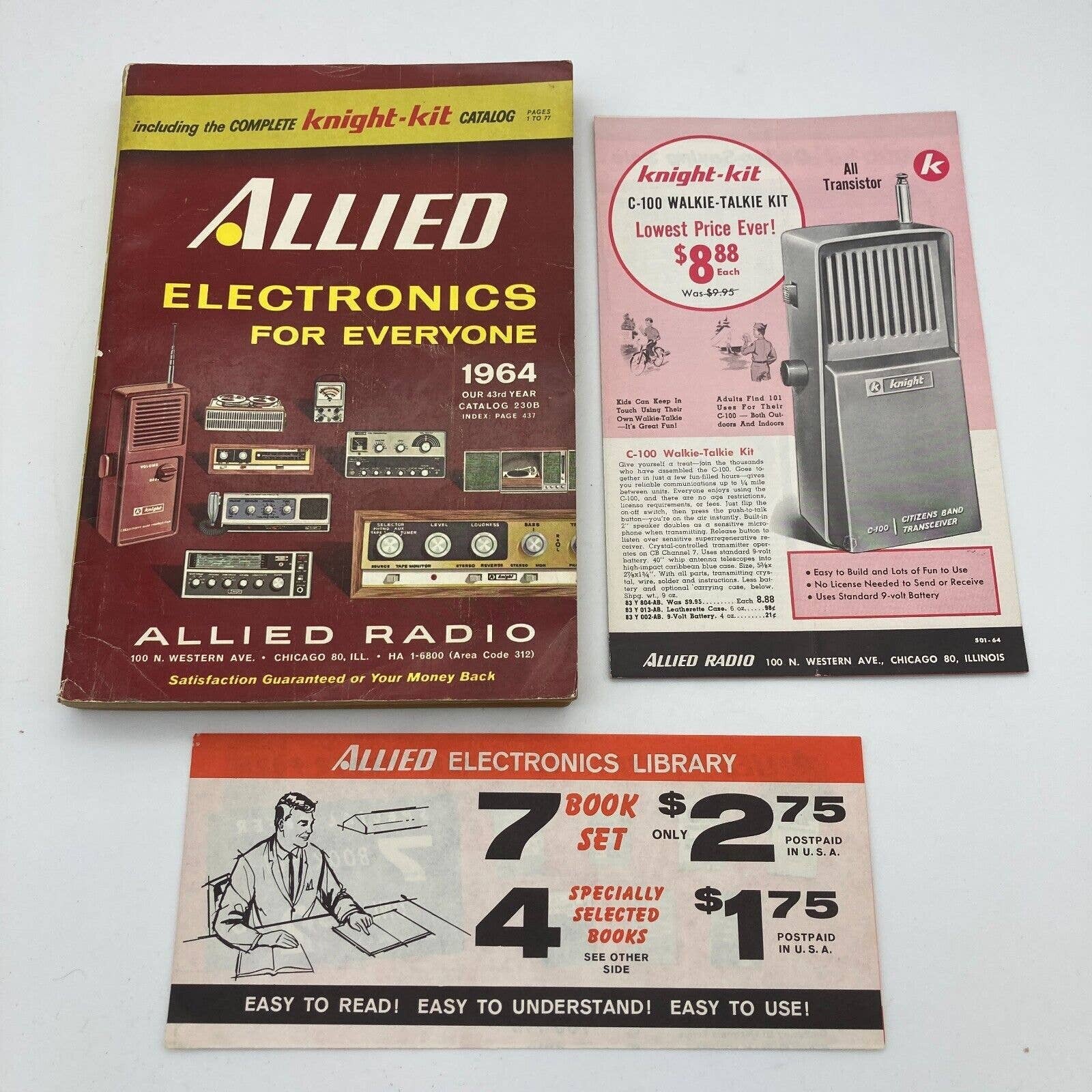 Vintage 1964 Allied Radio Electronics for Everyone Catalog 230B Stereo ...