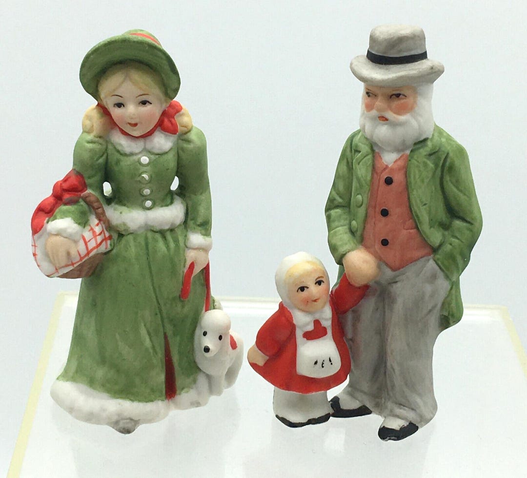 Vintage 1986 Geo Z LEFTON Colonial Village Porcelain Group of 2 ...