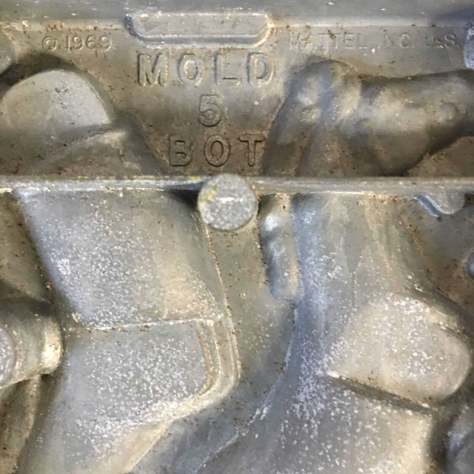 Mattel 1969 Western World Injector Metal Mold Horse Mold 5 Top & Bottom ...