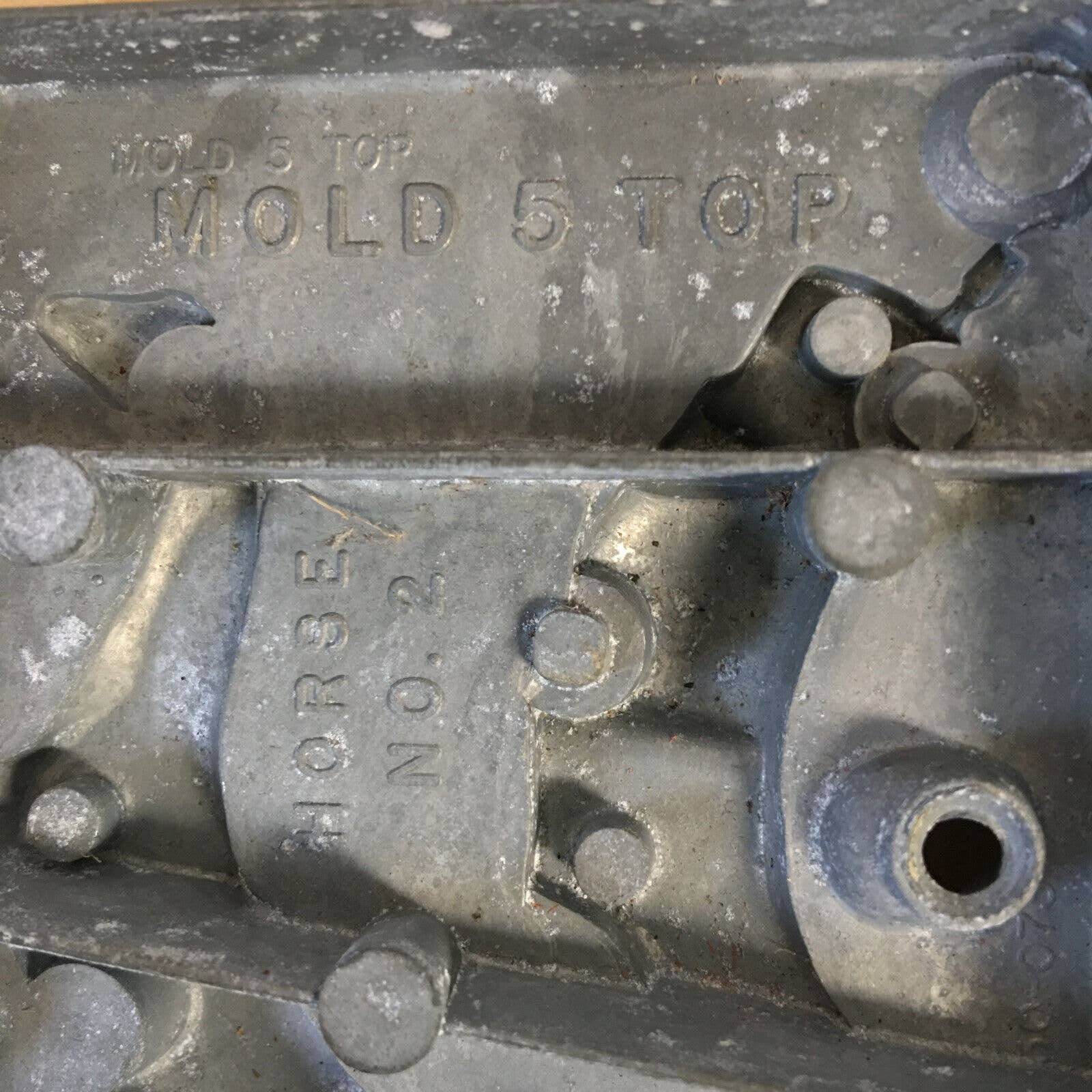 Mattel 1969 Western World Injector Metal Mold Horse Mold 5 Top & Bottom ...
