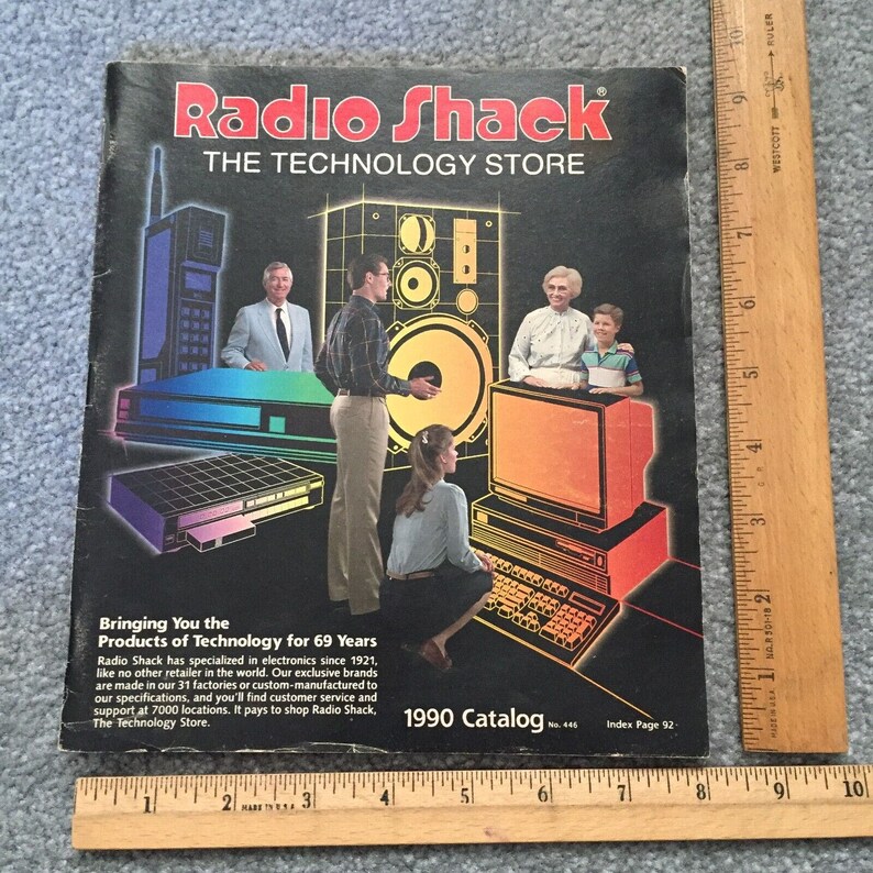 Vintage 1990 Radio Shack Sales Catalog No 446 Electronics Tandy ...