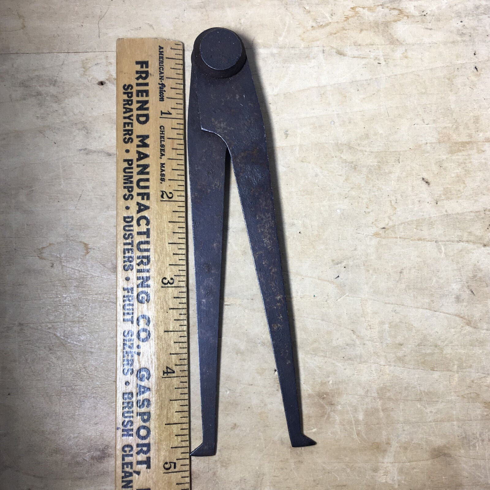Antique Lady Dancing Legs Caliper Machinist Carpenter Tool 5" Straight ...