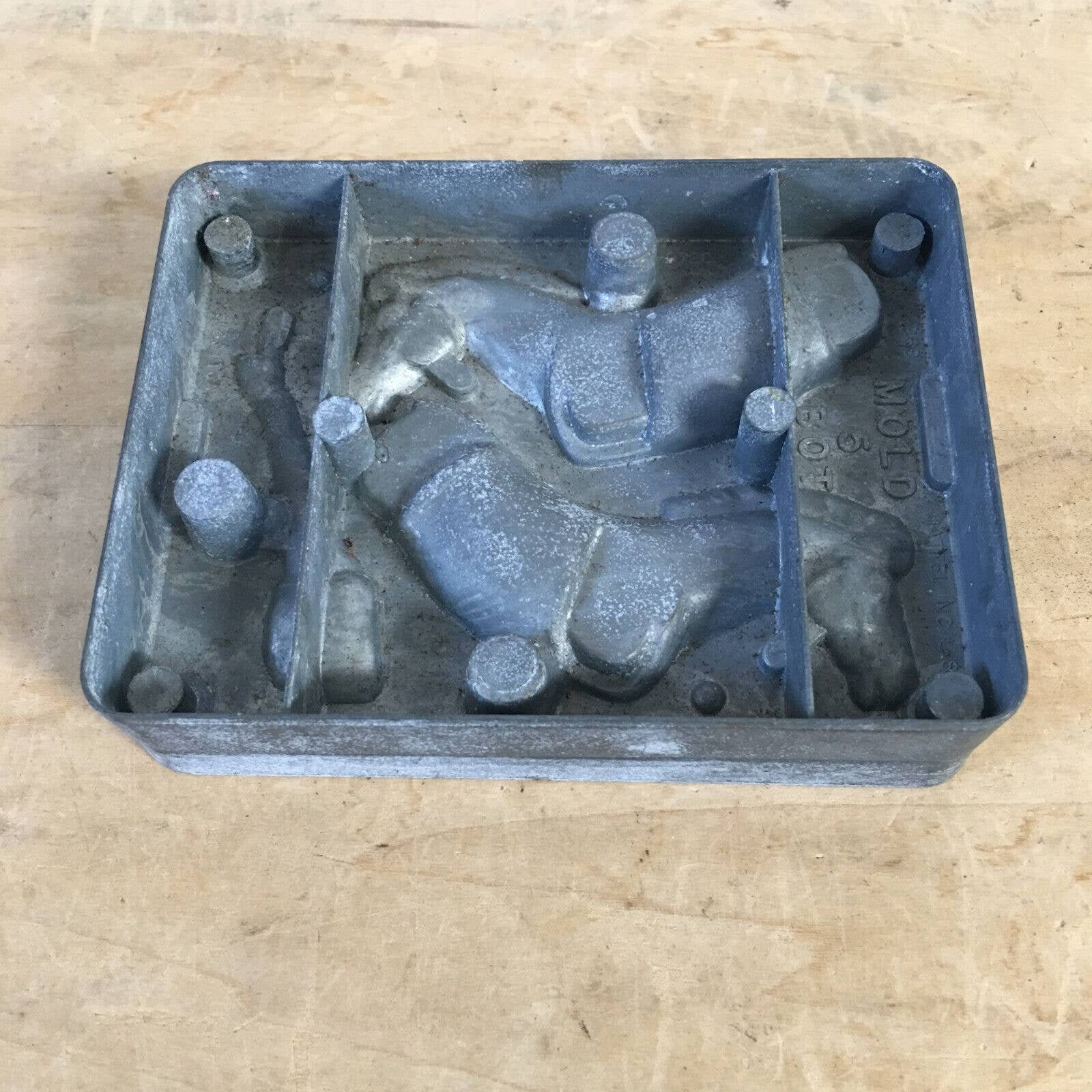Mattel 1969 Western World Injector Metal Mold Horse Mold 5 Top & Bottom ...