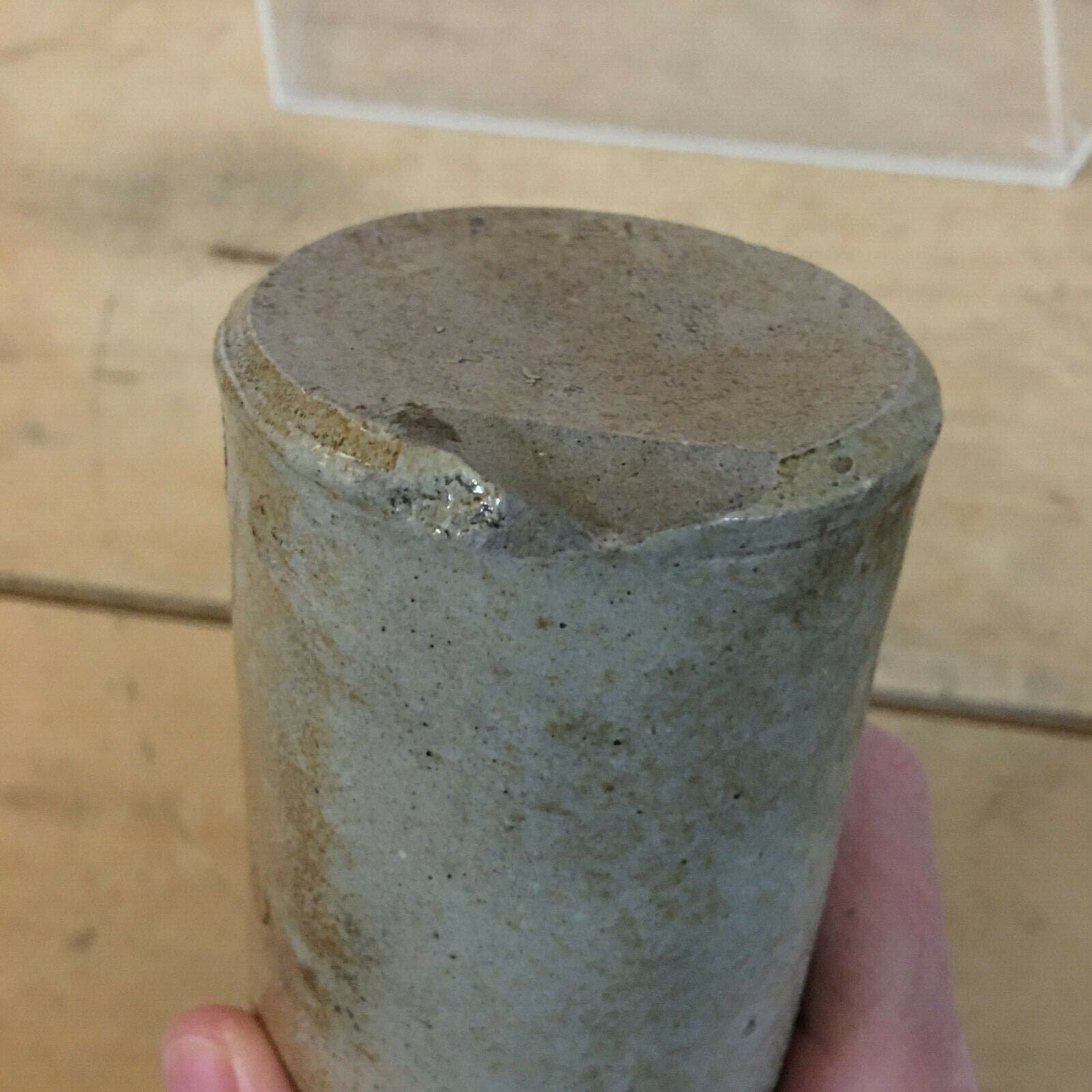 Antique Blob Top Stoneware Beer Ale Bottle Impressed Mark H CARYL 7 ...