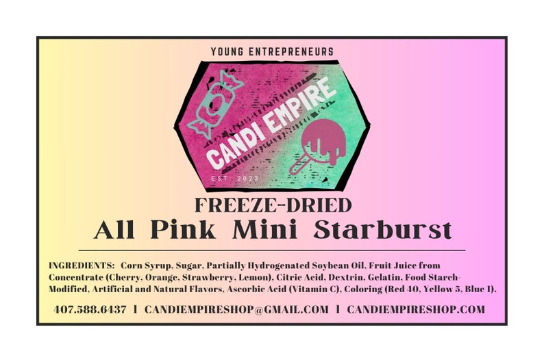 Mini Starburst Freeze-dried Candy - Etsy