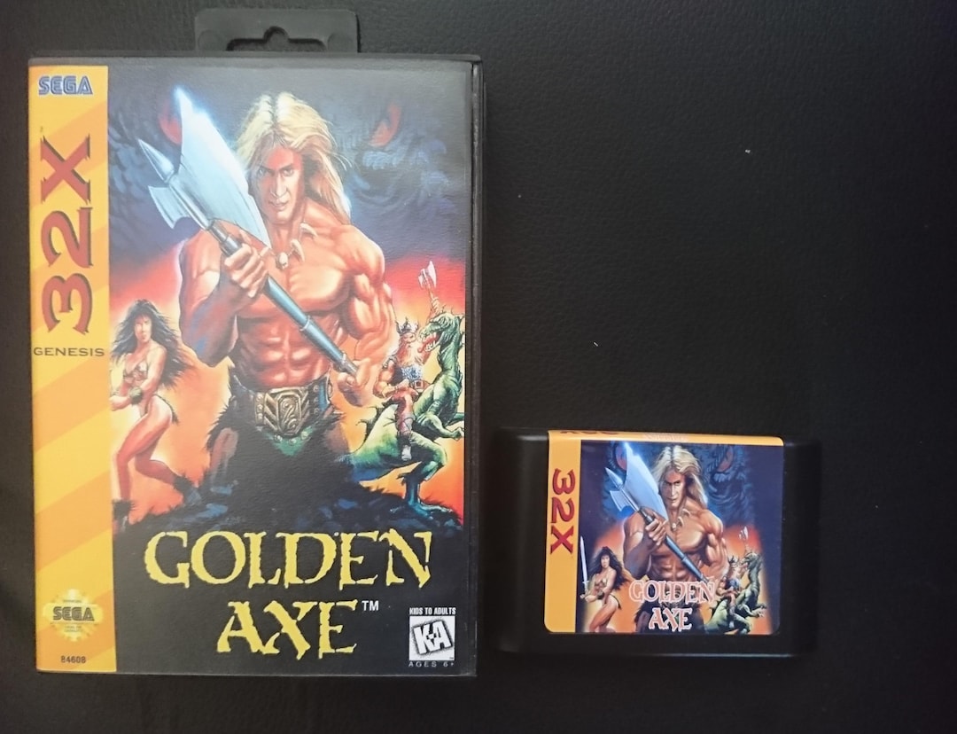 Golden Axe sega 32x Reproduction Video Game Boxed English Version - Etsy