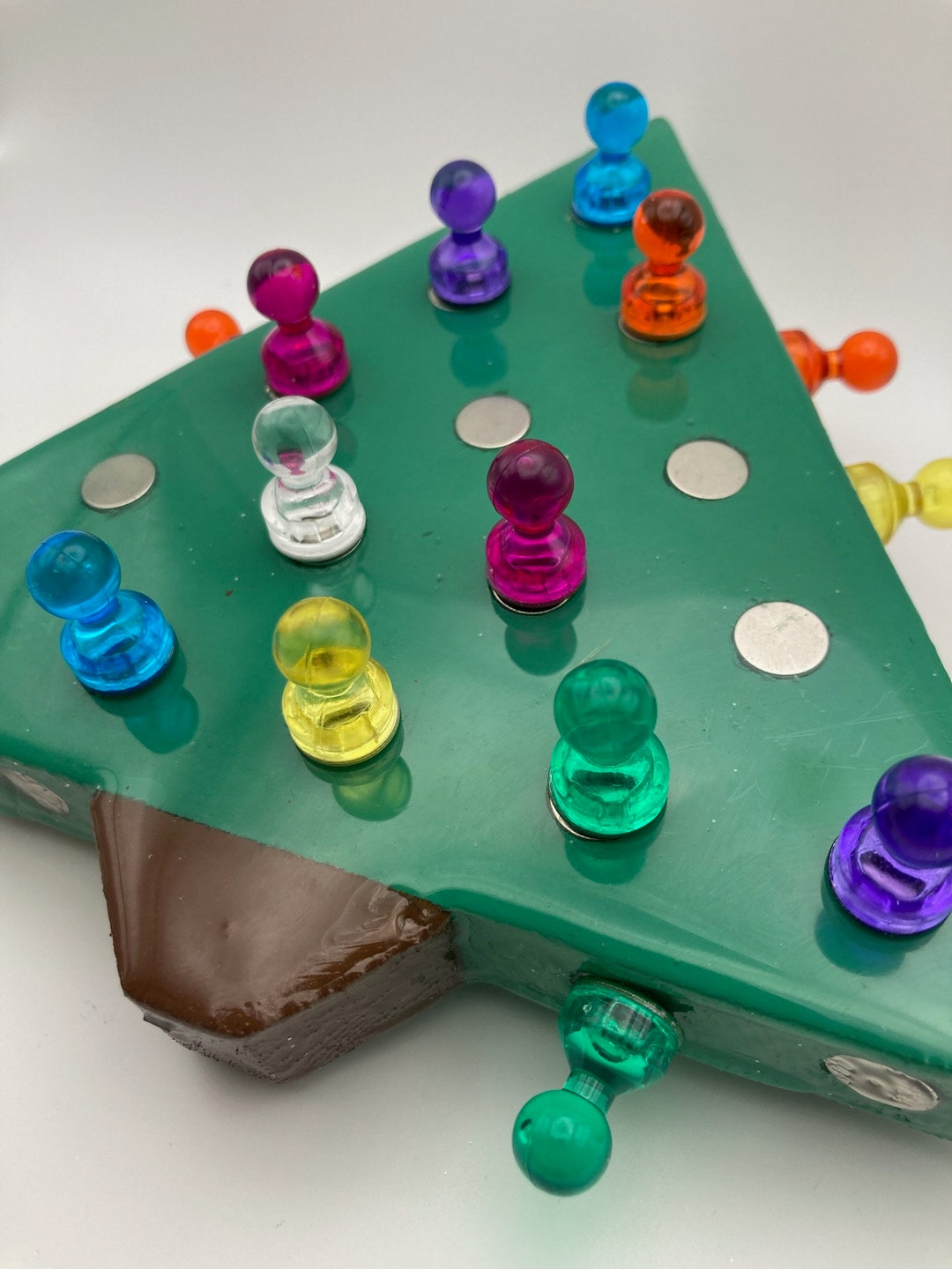 Large Christmas Tree Magnetic Peg Game Choose 2 Sets of Pegs - Etsy