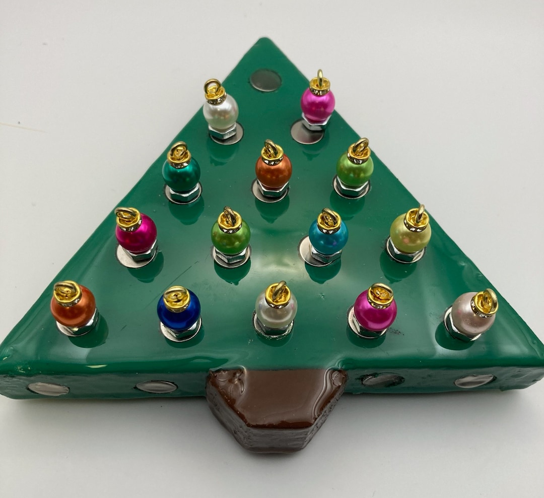 Christmas Tree Magnetic Peg Game Includes 3 Sets of Pegs - Etsy