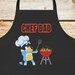 Bluey Bandit CHEF DAD Grill Apron, Bluey Fathers Day Gift, Bluey Gift ...