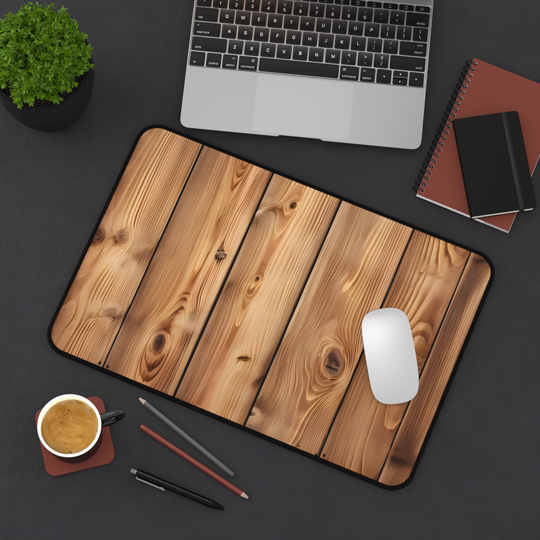 Rustic Wood Grain Desk Mat,protecive,stylish,sturdy,cozy,shades of ...