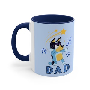 Bluey Dad Bandit Coffee Mug, Bluey Dad Mug, Bluey Bandit, Fathers Day ...