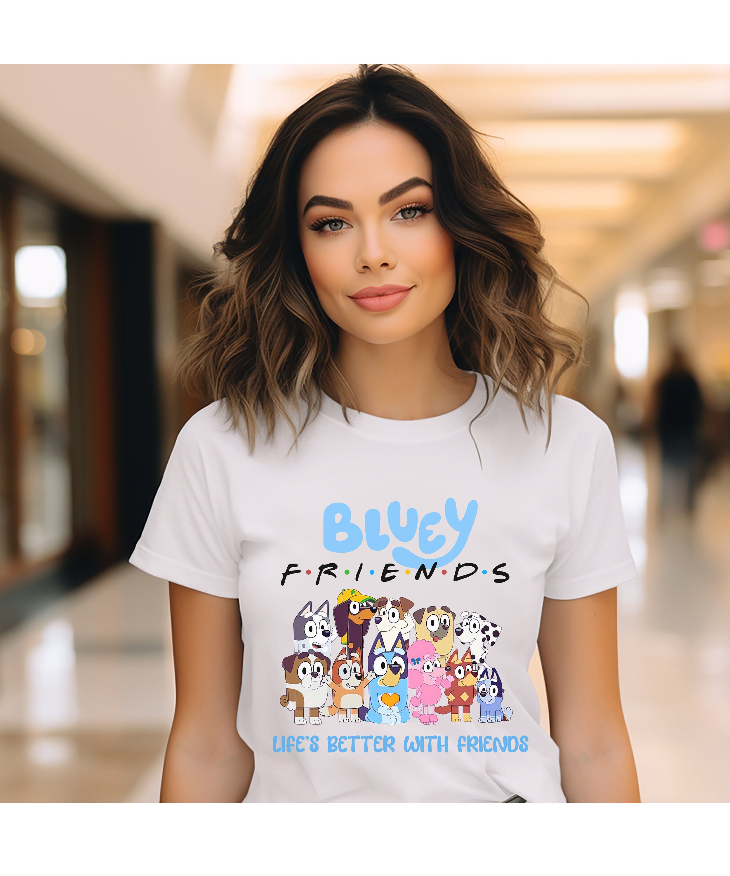 Bluey Friends Tee, Bluey Fan Shirt, Bluey Lovers Tee, Bluey and Bingo ...
