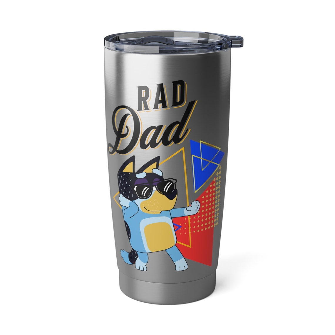 Bluey Rad Dad Bandit Travel Tumbler,bluey Dad Mug, Bandit Heeler Cup ...