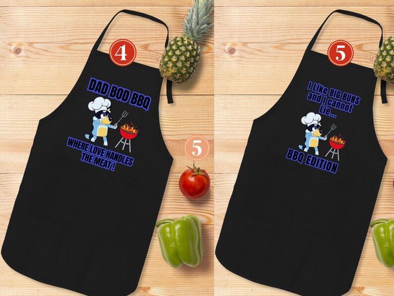 Bandit Grill Apron: Funny Dad Bod BBQ Gift - Etsy