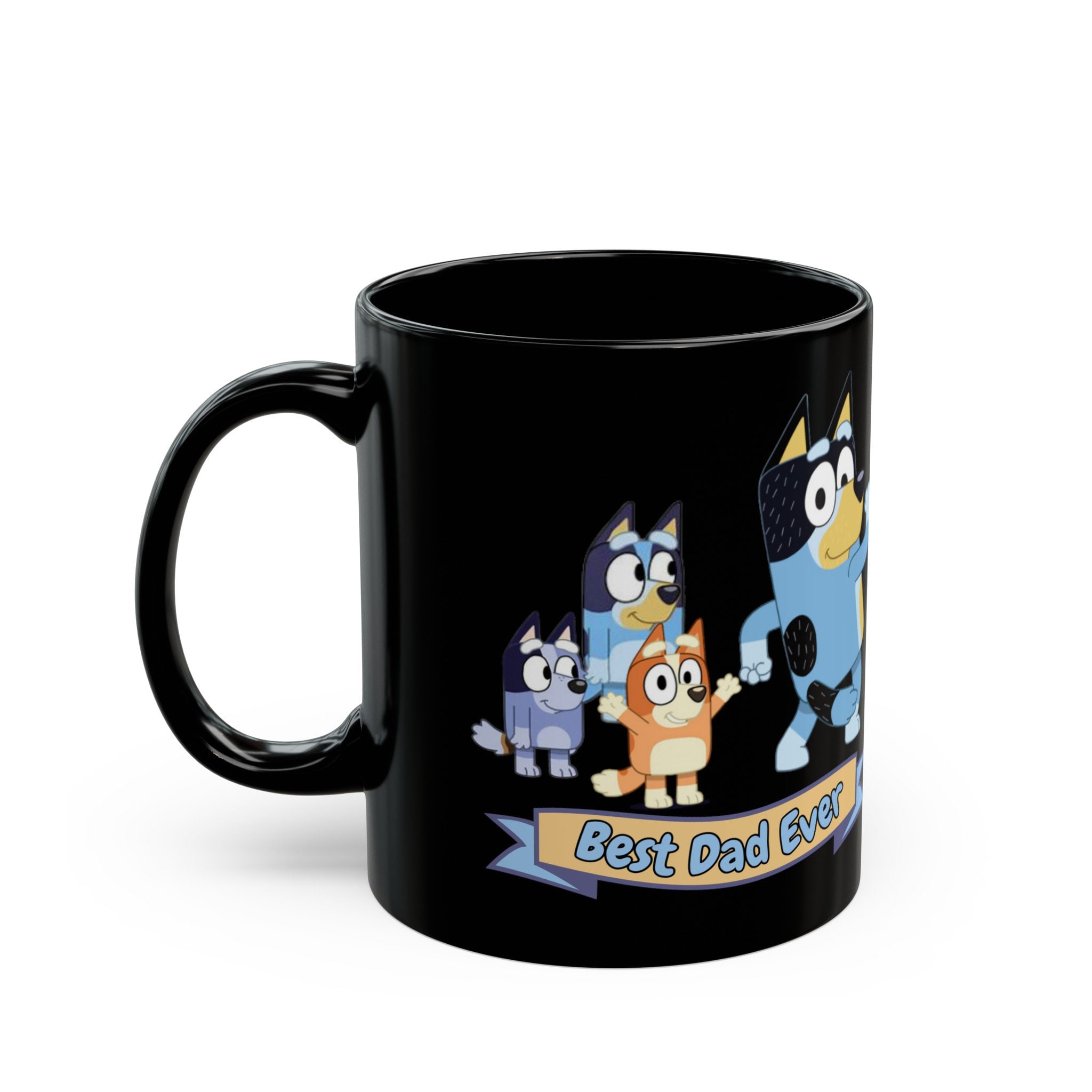 Bluey Best Dad Ever Mug, Bluey Fathers Day Gift, Bluey Dad of 3 Gift ...