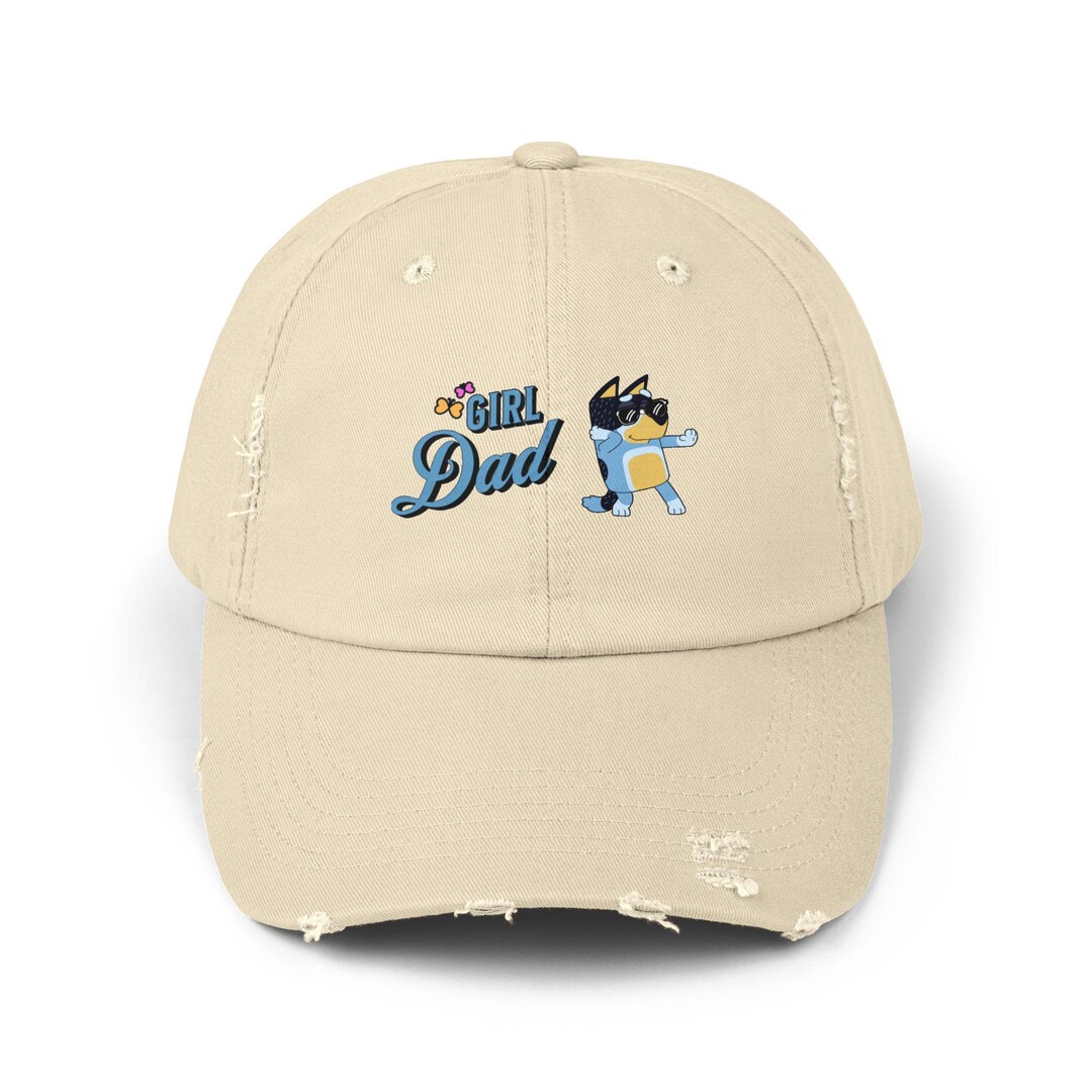 Bluey Girl Dad Distressed Cap Bluey Bandit Hat for Dad, Bluey Gift for ...