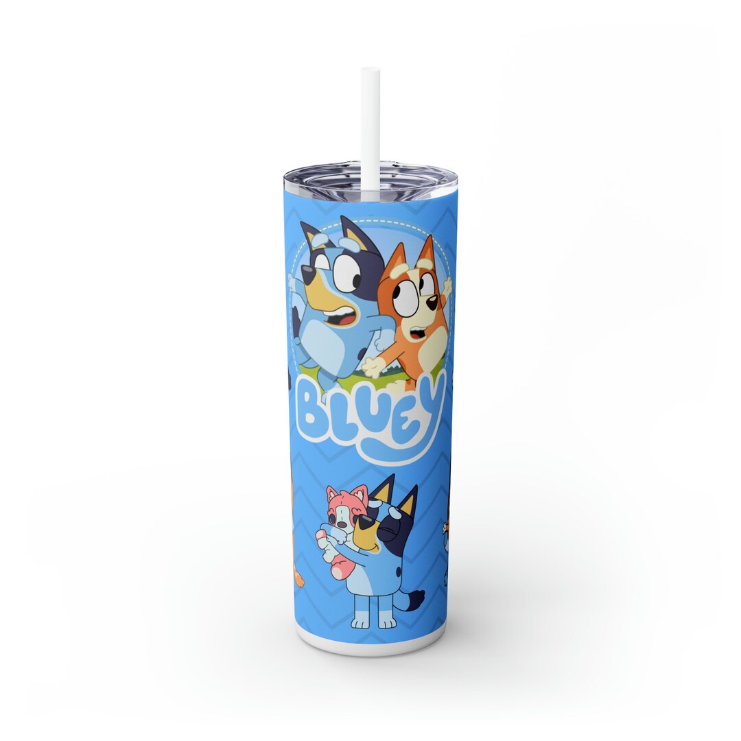 Bluey 20oz Insulated Tumbler With Straw, Bluey Mama Iced Coffee, Bluey Coffee Cup, Mom's Bluey ...