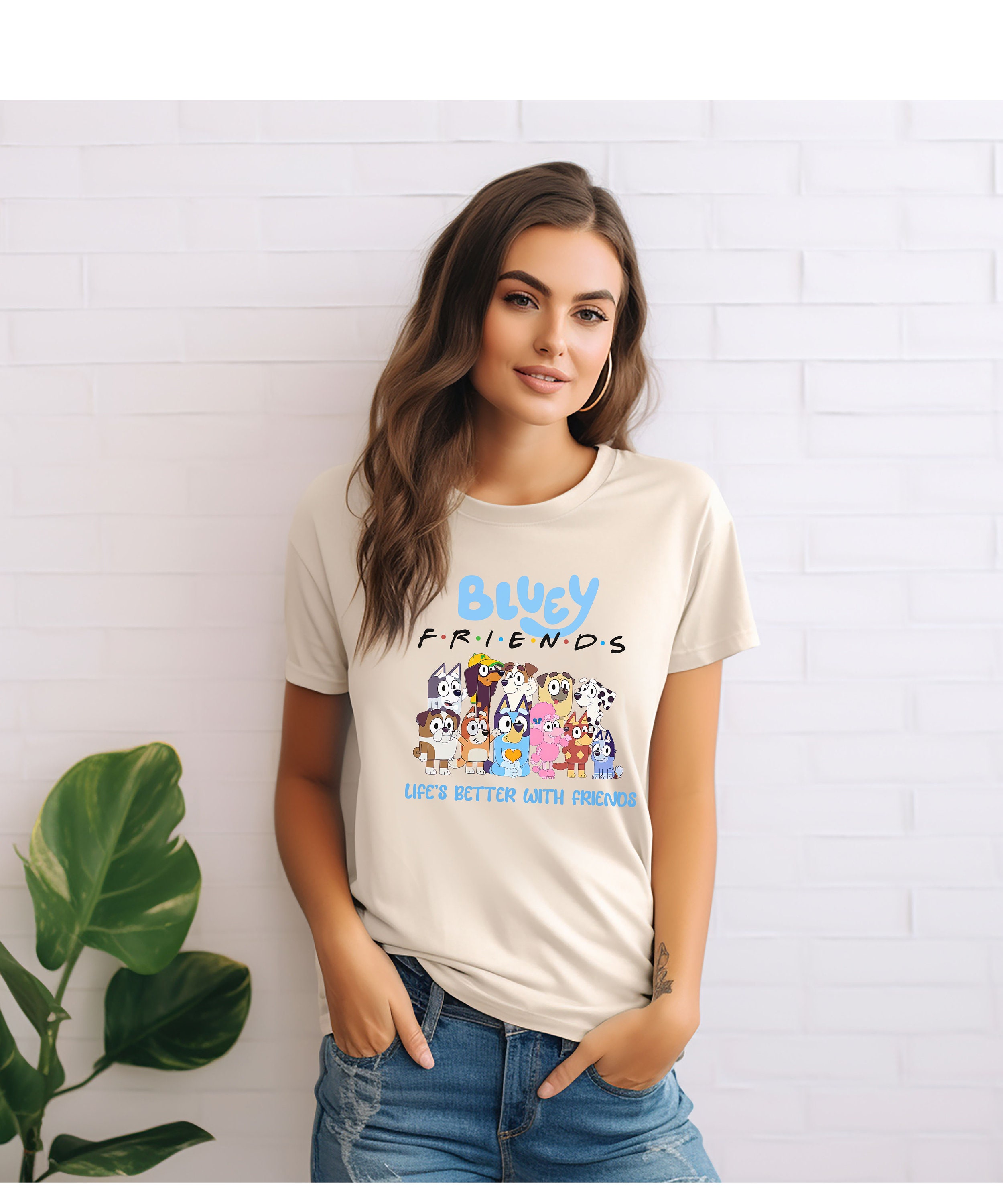 Bluey Friends Tee, Bluey Fan Shirt, Bluey Lovers Tee, Bluey and Bingo ...