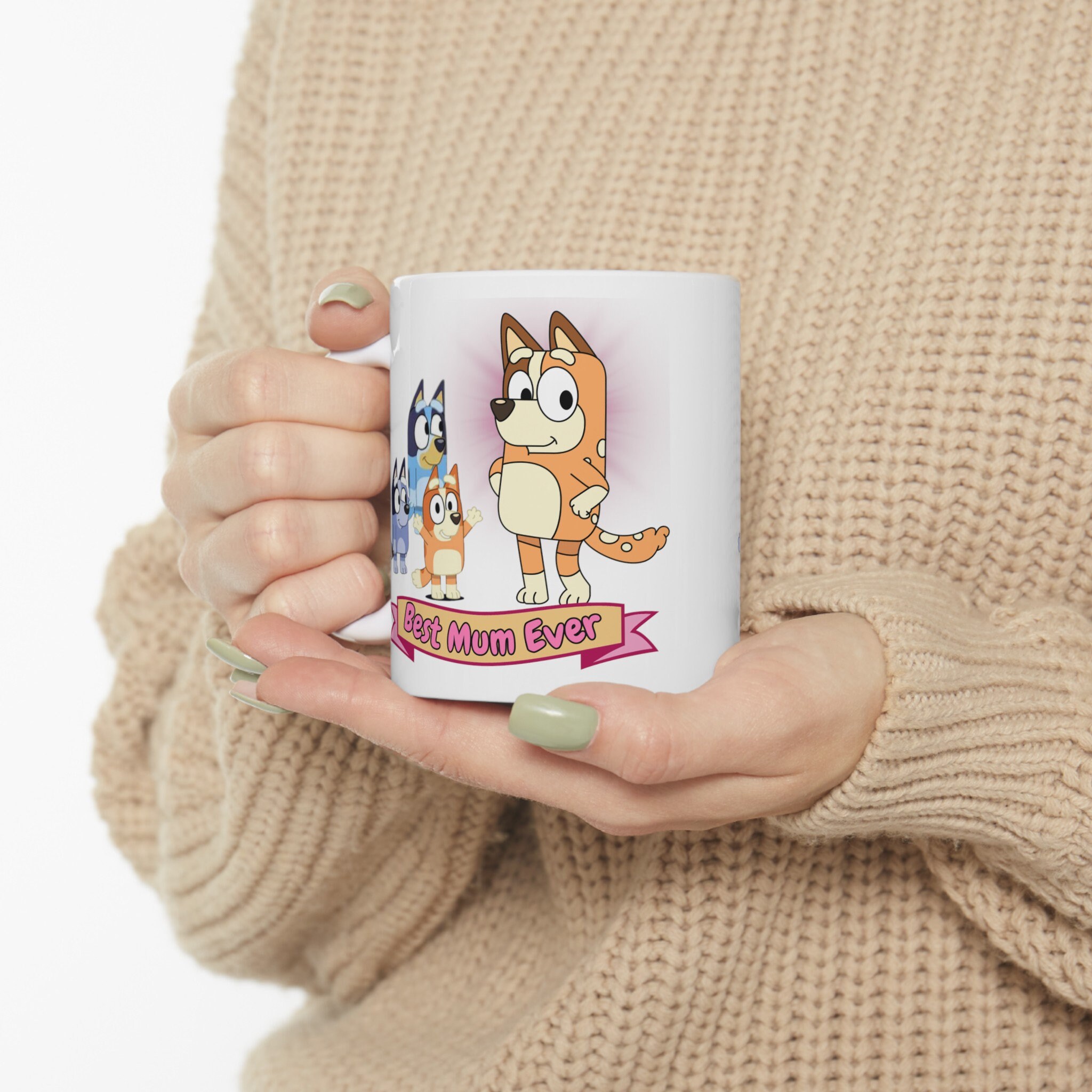 Bluey Chilli Best Mum Ever Mug,bluey Mothers Day Gift,bluey Gift for ...