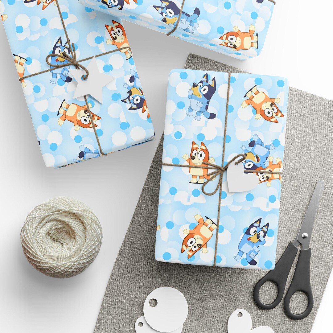 Bluey Wrapping Paper Bluey Party Supplies, Bluey Birthday Party, Bluey ...