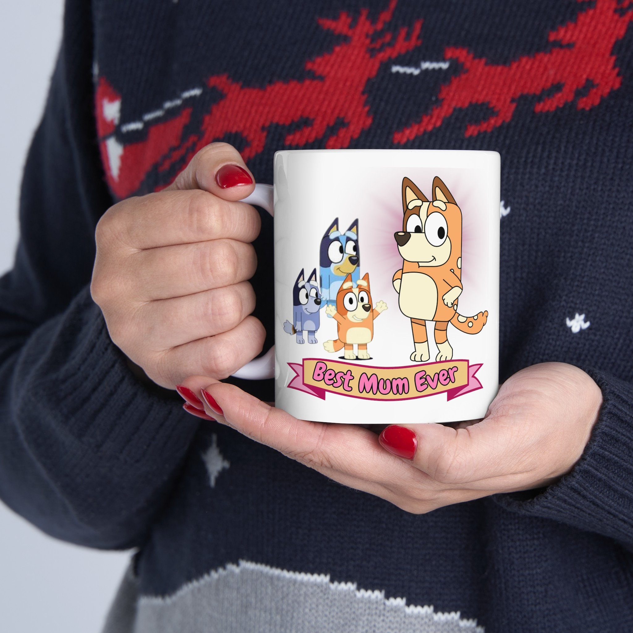 Bluey Chilli Best Mum Ever Mug,bluey Mothers Day Gift,bluey Gift for ...