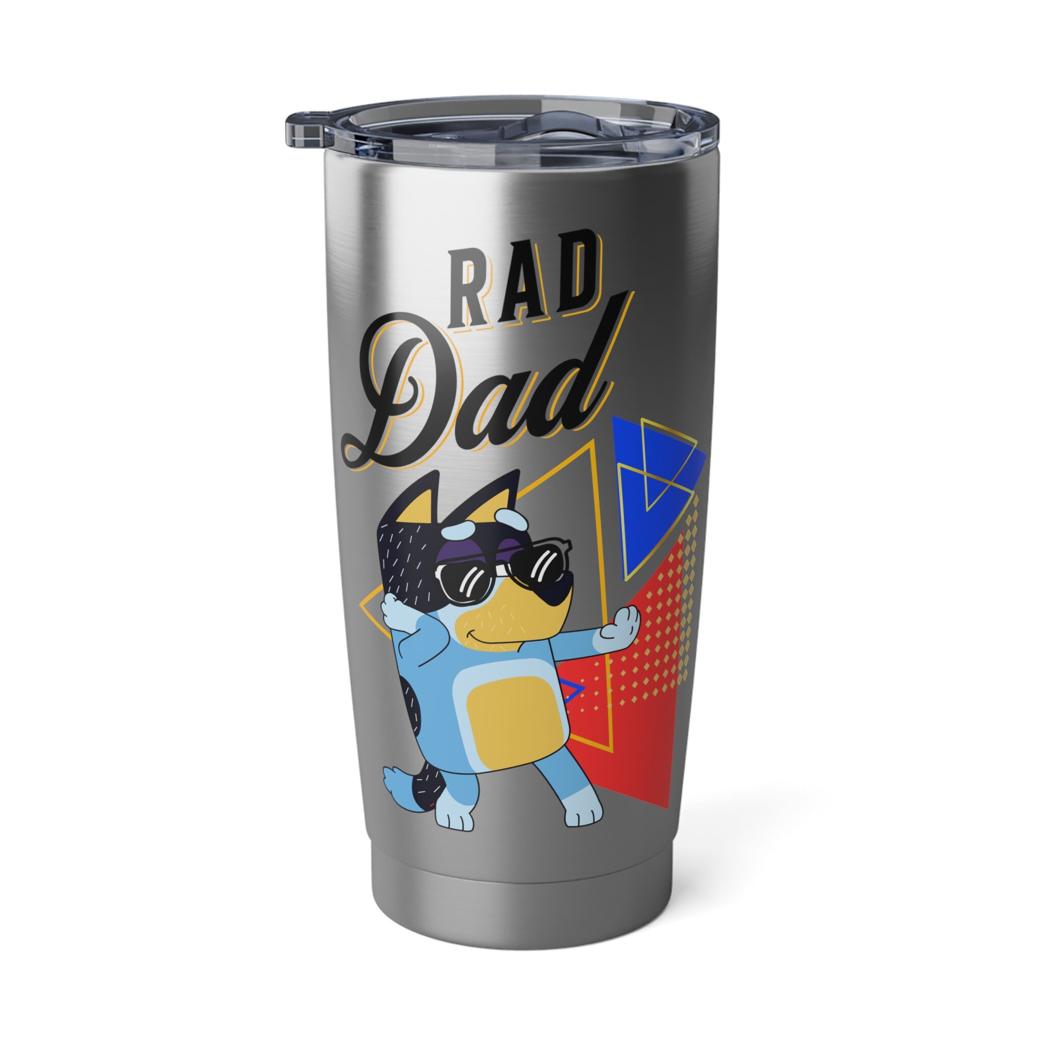 Bluey Rad Dad Bandit Travel Tumbler,bluey Dad Mug, Bandit Heeler Cup ...