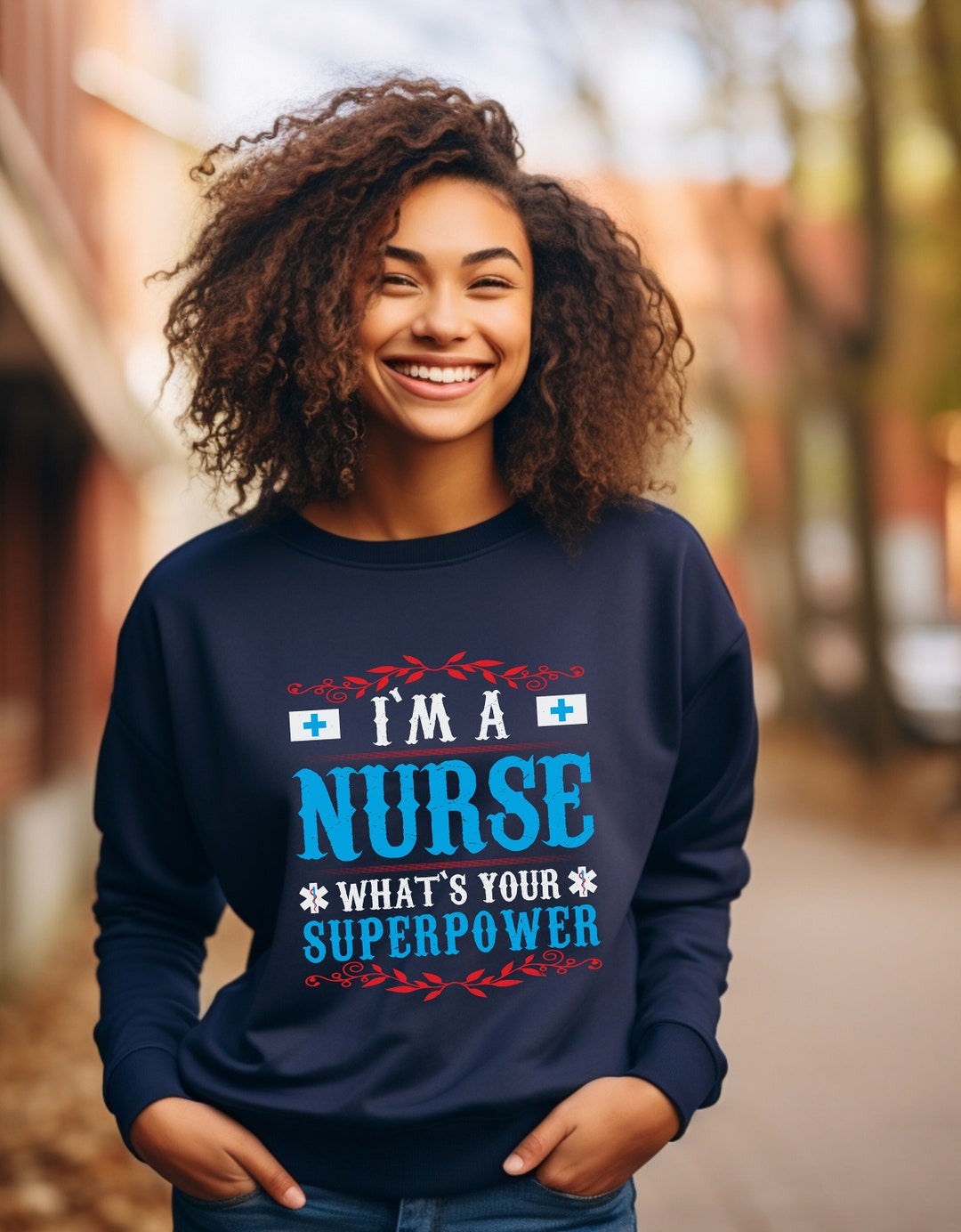 Nurse Superpower Sweatshirt Cute Nurse Shirt Rn Pacu Peds - Etsy