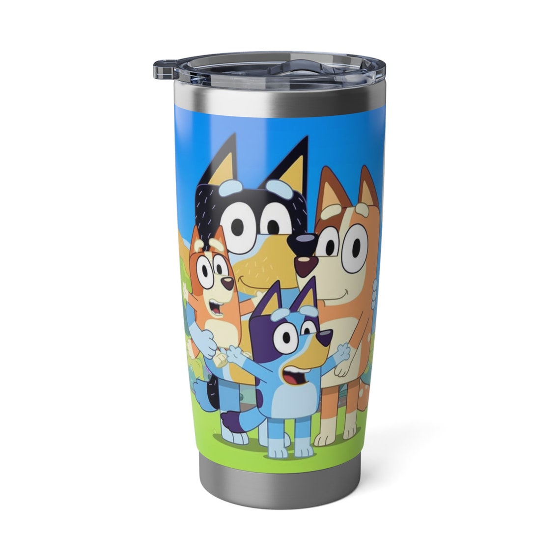 Bluey Insulated 20 Oz Travel Tumbler, Busy Mom Life , Bluey Mama, Bluey ...