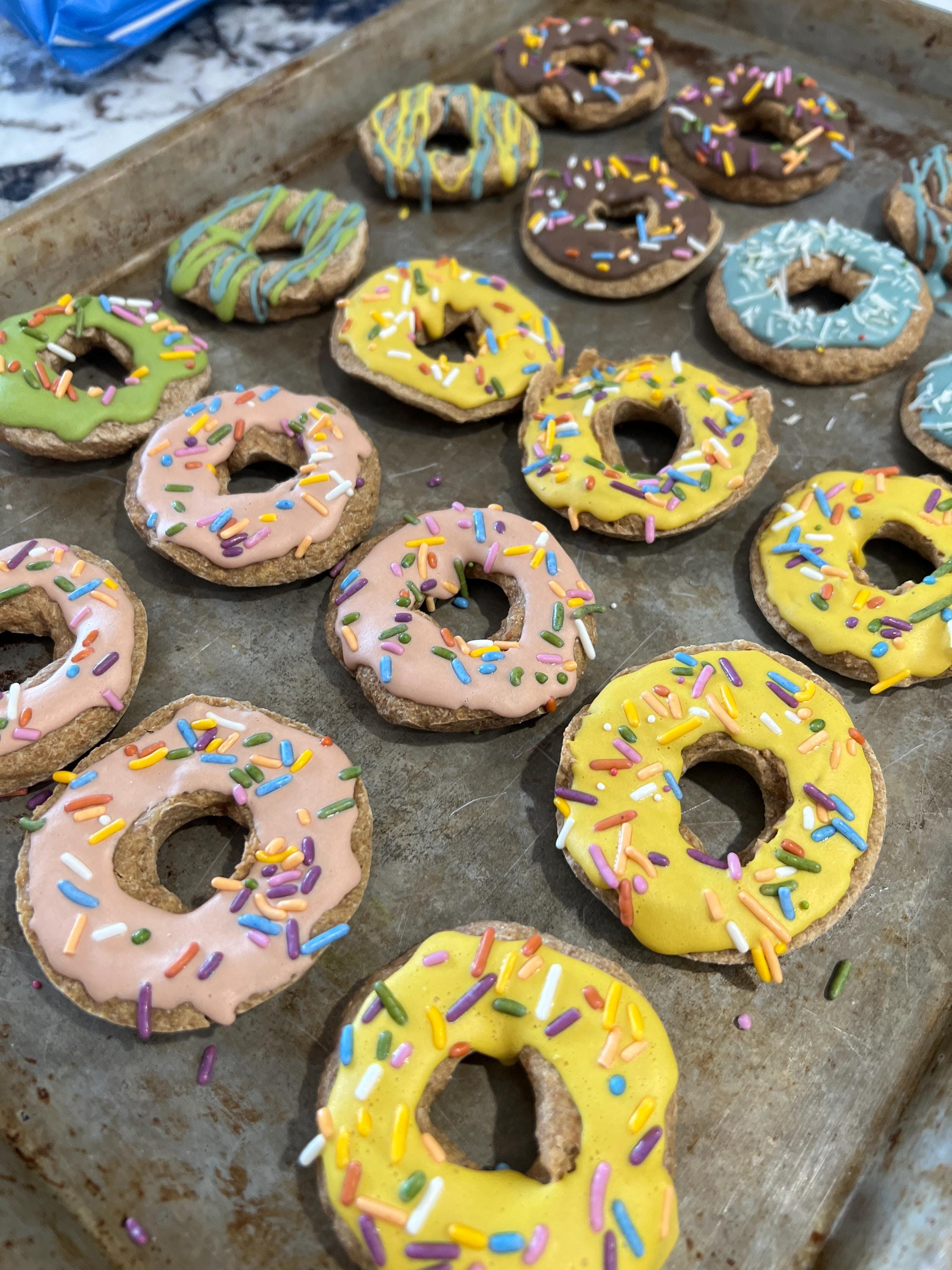 Doggy Donuts Variety Pack – Handmade Dog Treats, Colorful & Flavored ...