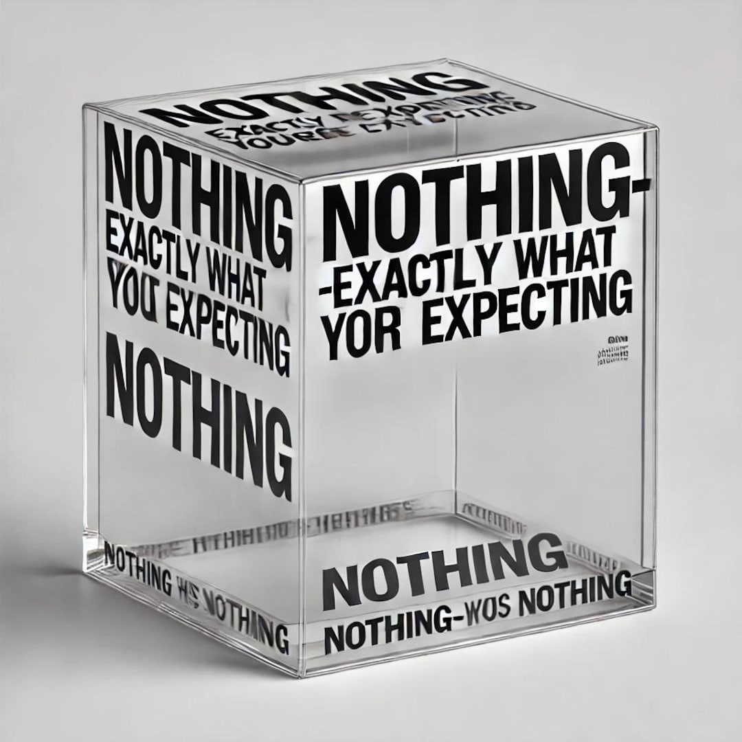 The Ultimate : Nothing Digital Gag Gift Box A Minimalist Surprise for ...