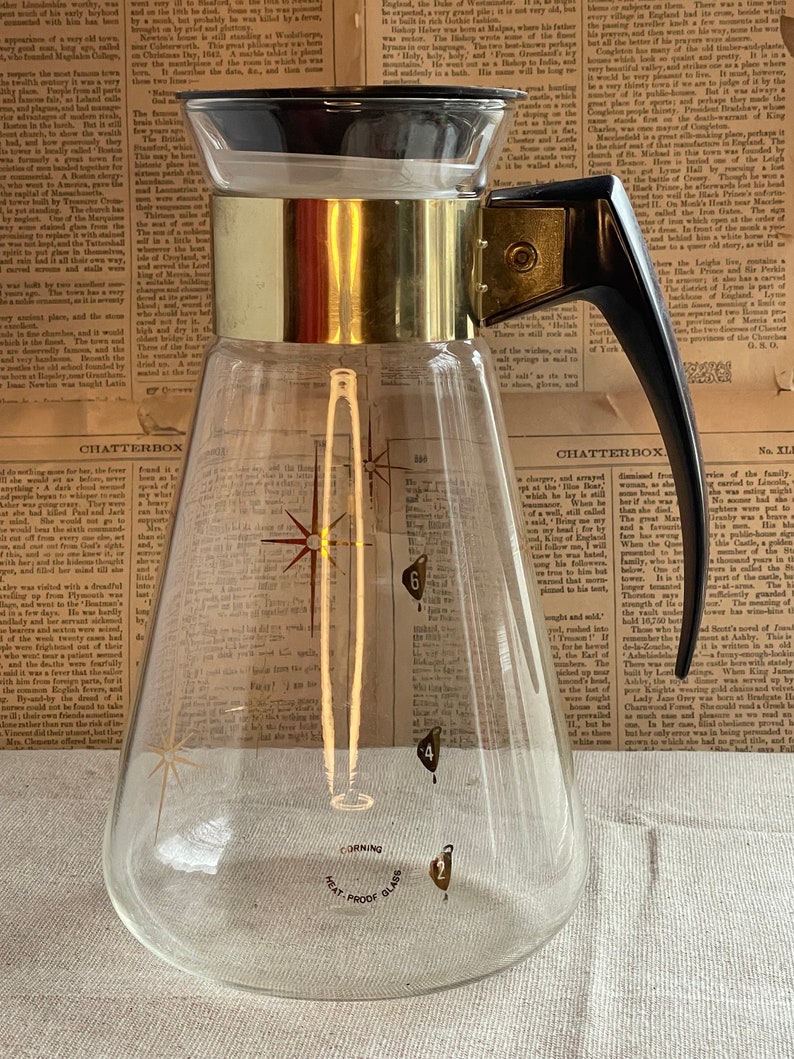 Corning Ware Coffee Carafe Atomic Starburst MCM - Etsy