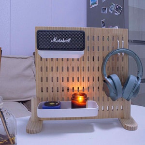 Wooden Desk Pegboard - Etsy