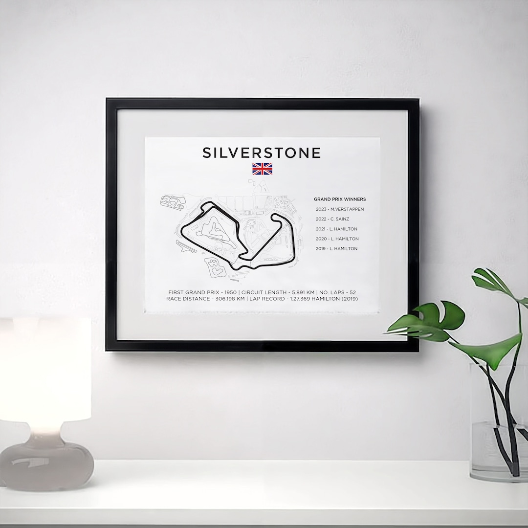 F1 Silverstone 3D Acrylic Track Art - Etsy UK