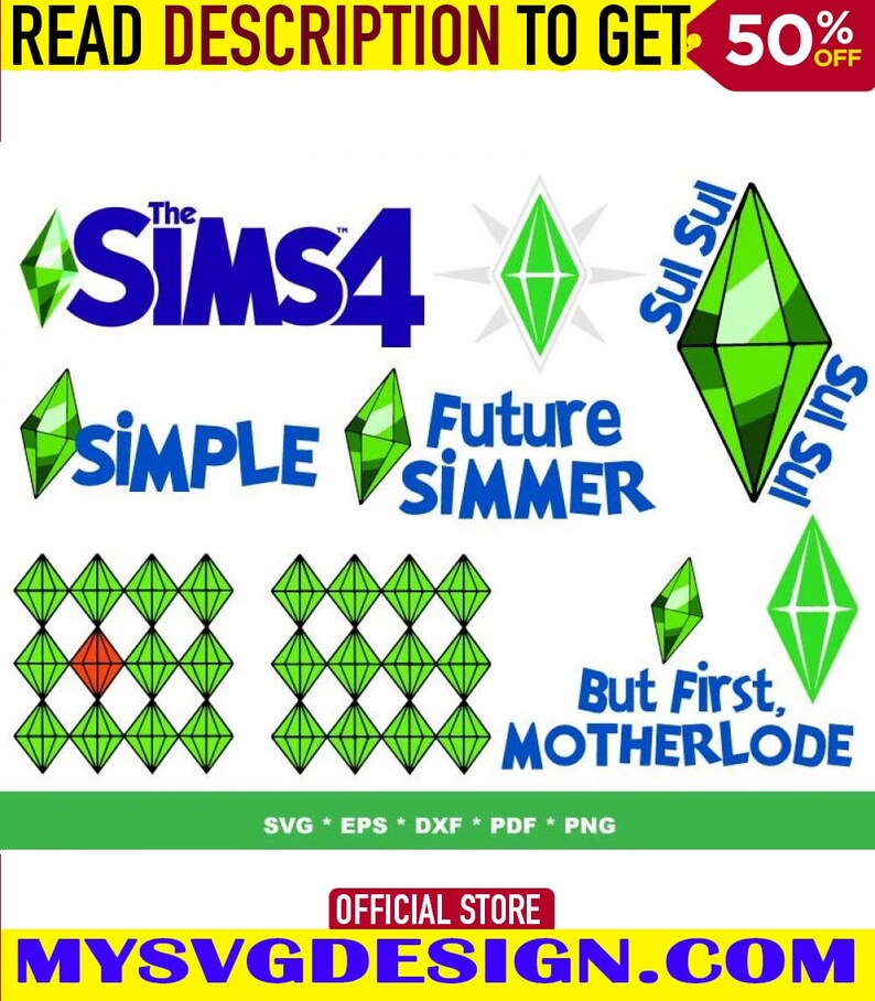 150 SIMS 4 SVG BUNDLE - Etsy