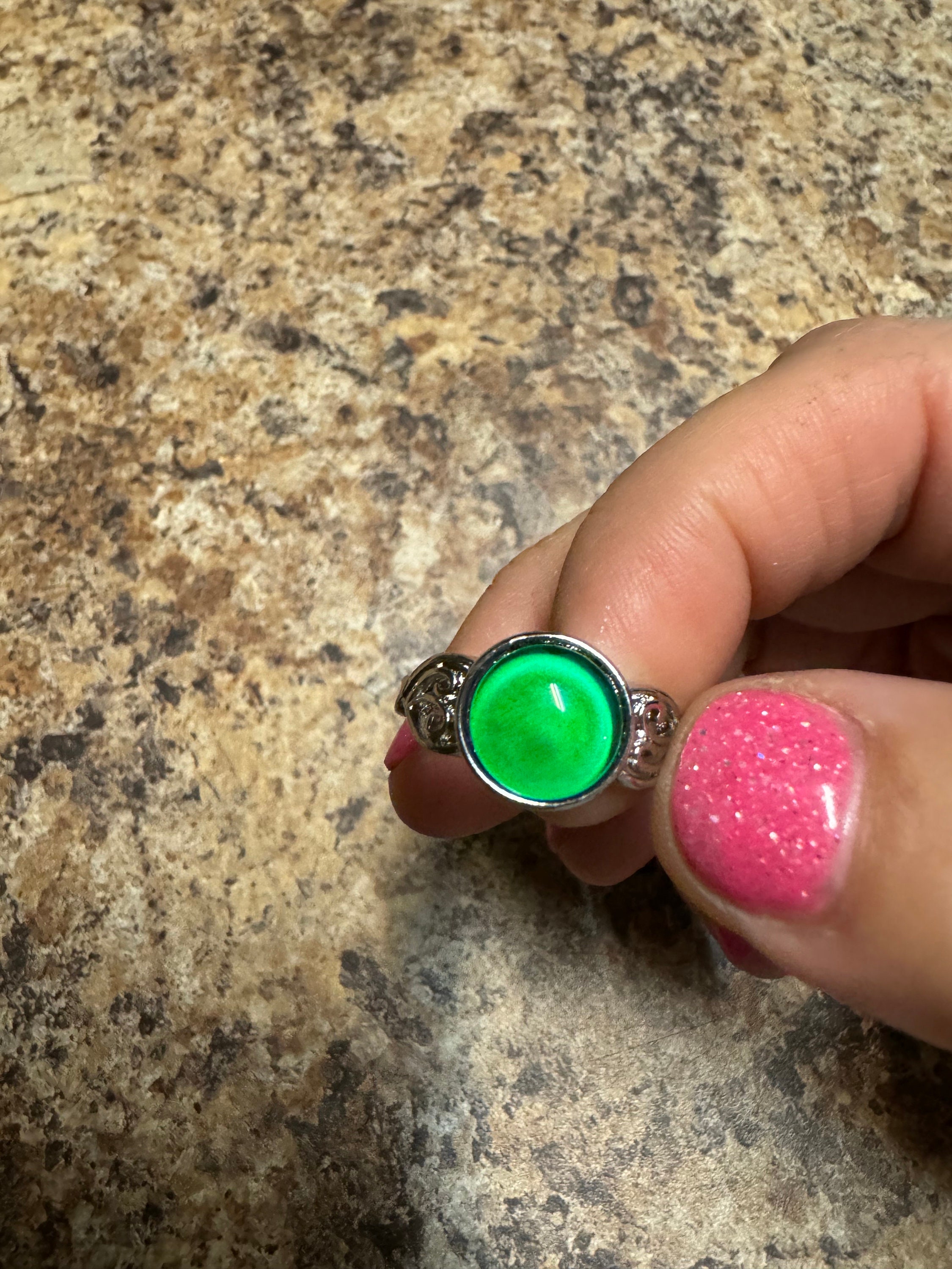 Unique Vintage Mood Ring Retro Color Changing Emotion Ring With ...