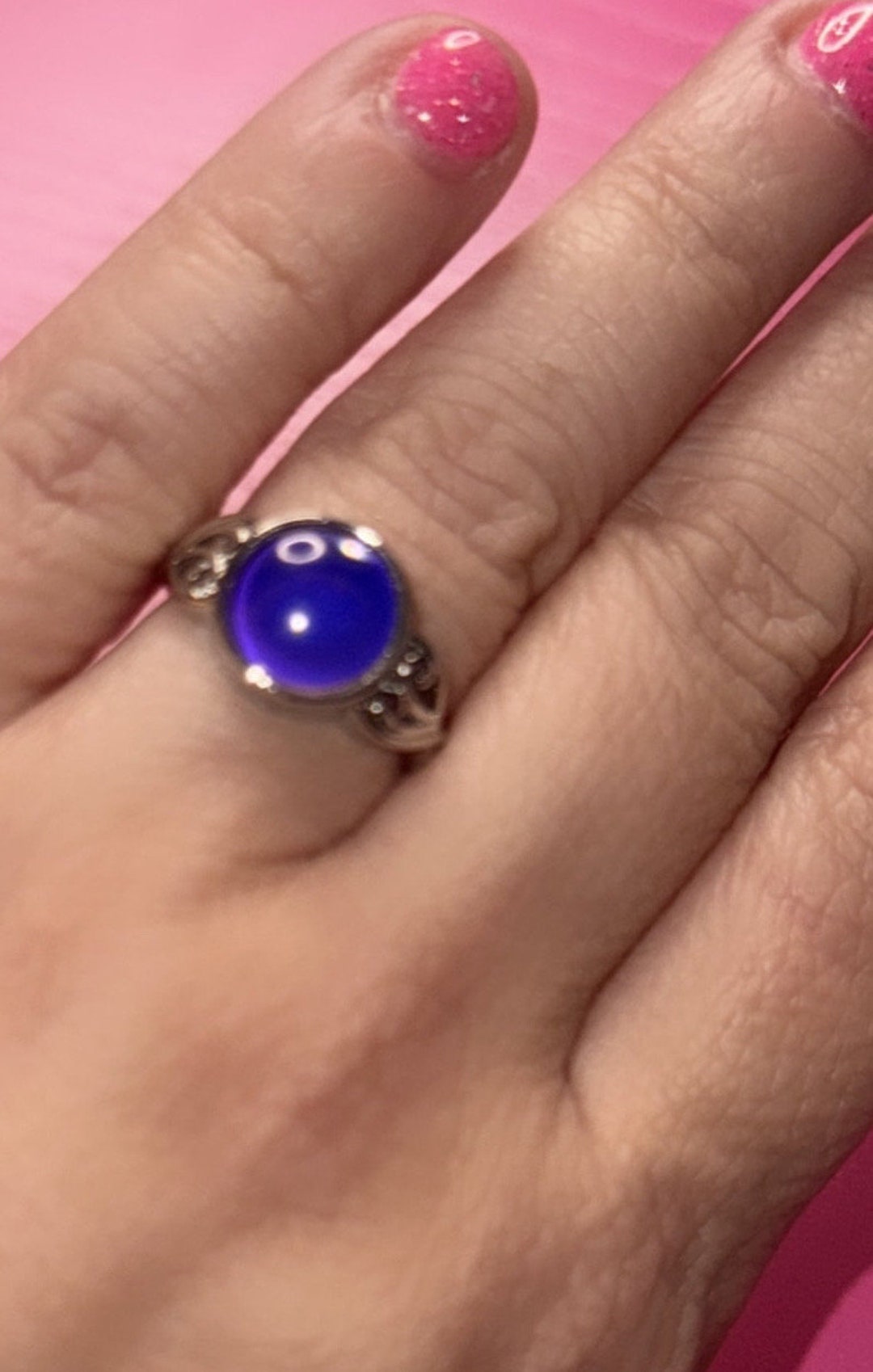 Unique Vintage Mood Ring Retro Color Changing Emotion Ring With ...