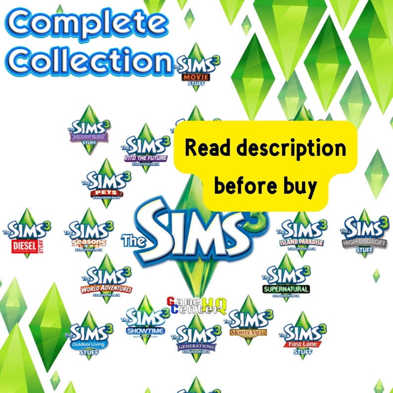 The Sims 3 Complete Collection All DLC Expansions - Etsy