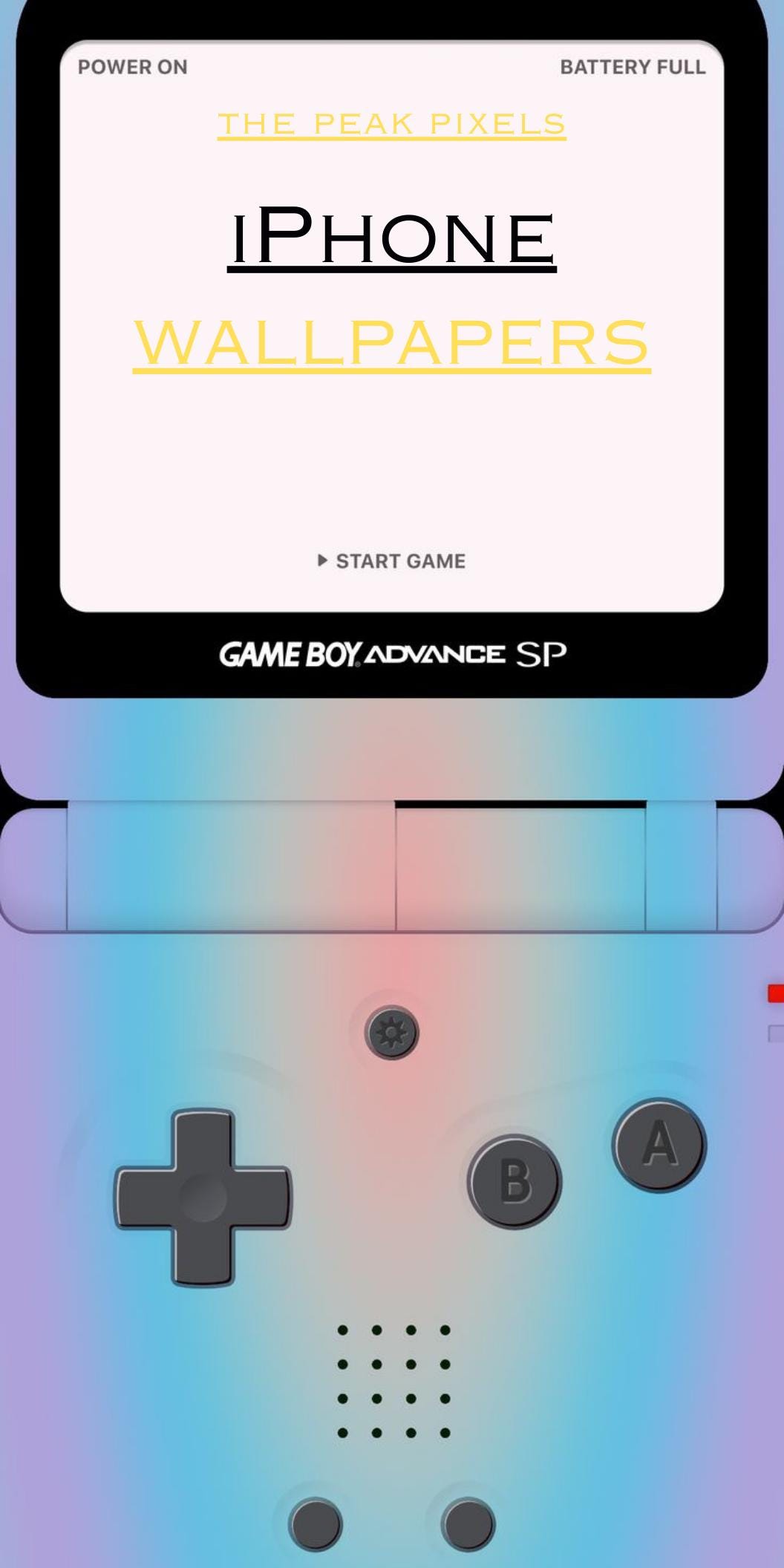Rainbow Gameboy SP Wallpaper - Etsy