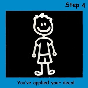 Set of 10 Family Car Decals Stickers, Stick Figure Family, Stick Figure ...