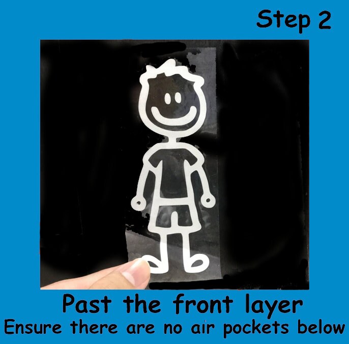 Customizable Stick Figure My Family Car Decal Sticker for Car Window ...