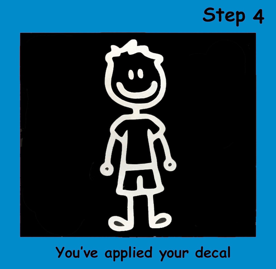 All 17 Custom Stick Figure Family Vinyl Die Cut Decal for Car Truck ...